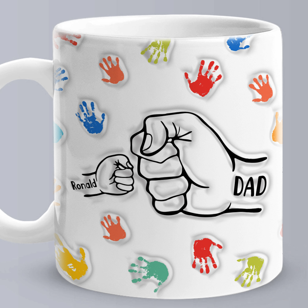 Customized 3D Inflated Effect Mug - Perfect Gift for Dad and Grandpa ...