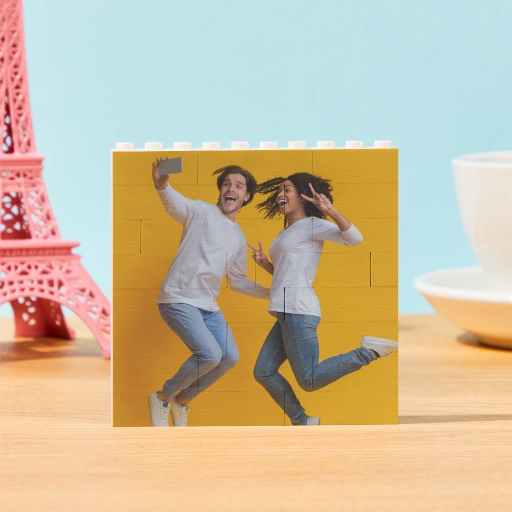Custom Building Brick Personalized Square Block Puzzle | MadeMine