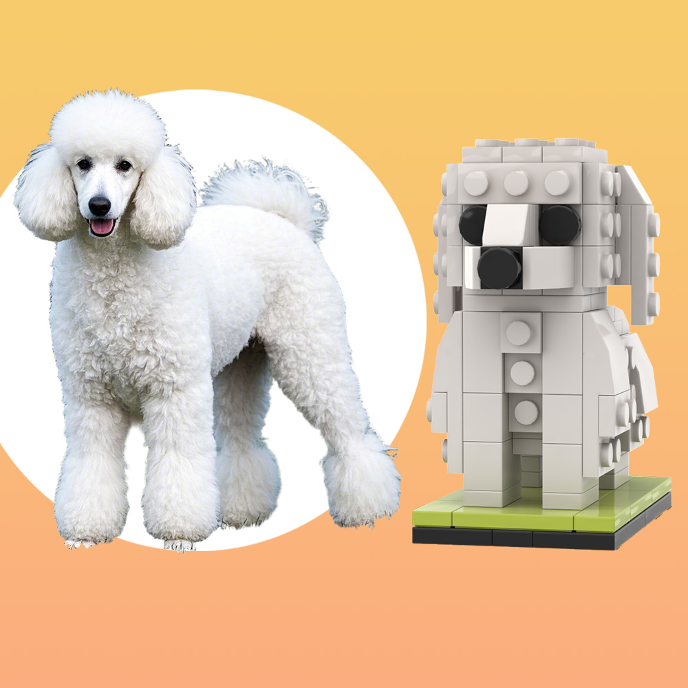 Fully Body Customizable Giant Poodle 1 Dog Photo Custom Brick Figures ...