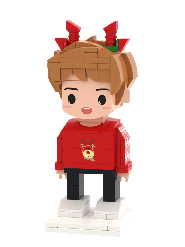 Christmas Gifts Custom Head Cute Brick Figures Personalized Christmas ...